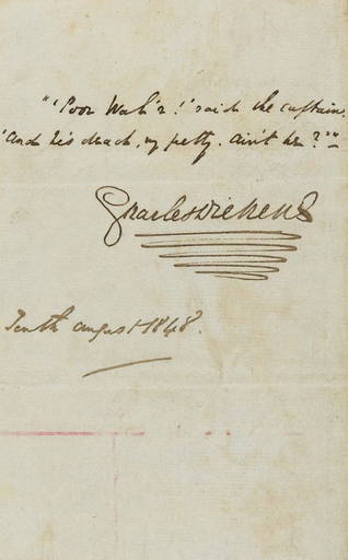 Dickens (charles) Autograph Letter Signed To The Rev.