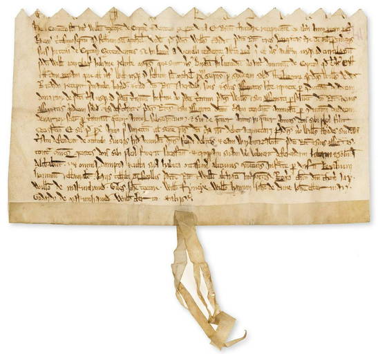 Medieval Kent Weaver. Indenture, William The Weaver Of