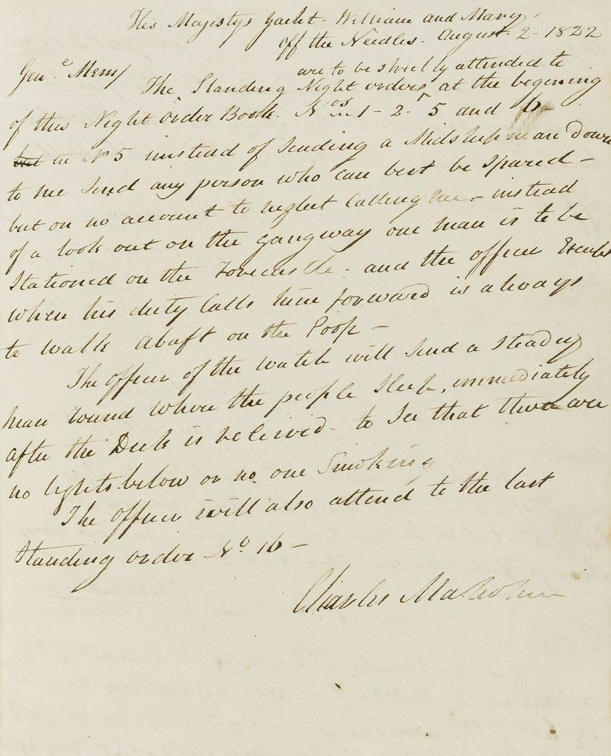 Royal Navy.- HMS Sybille's Night Order Book [& HM Yacht - Nov 21, 2019 ...