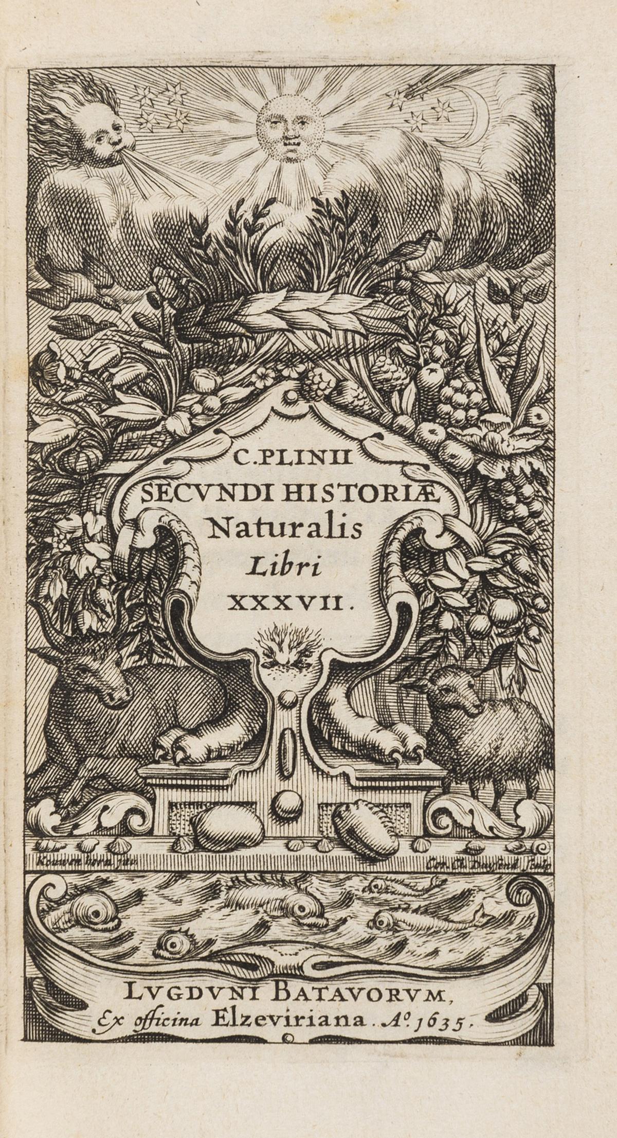 Elzevier. Plinius Secundus (gaius) Historiae Naturalis