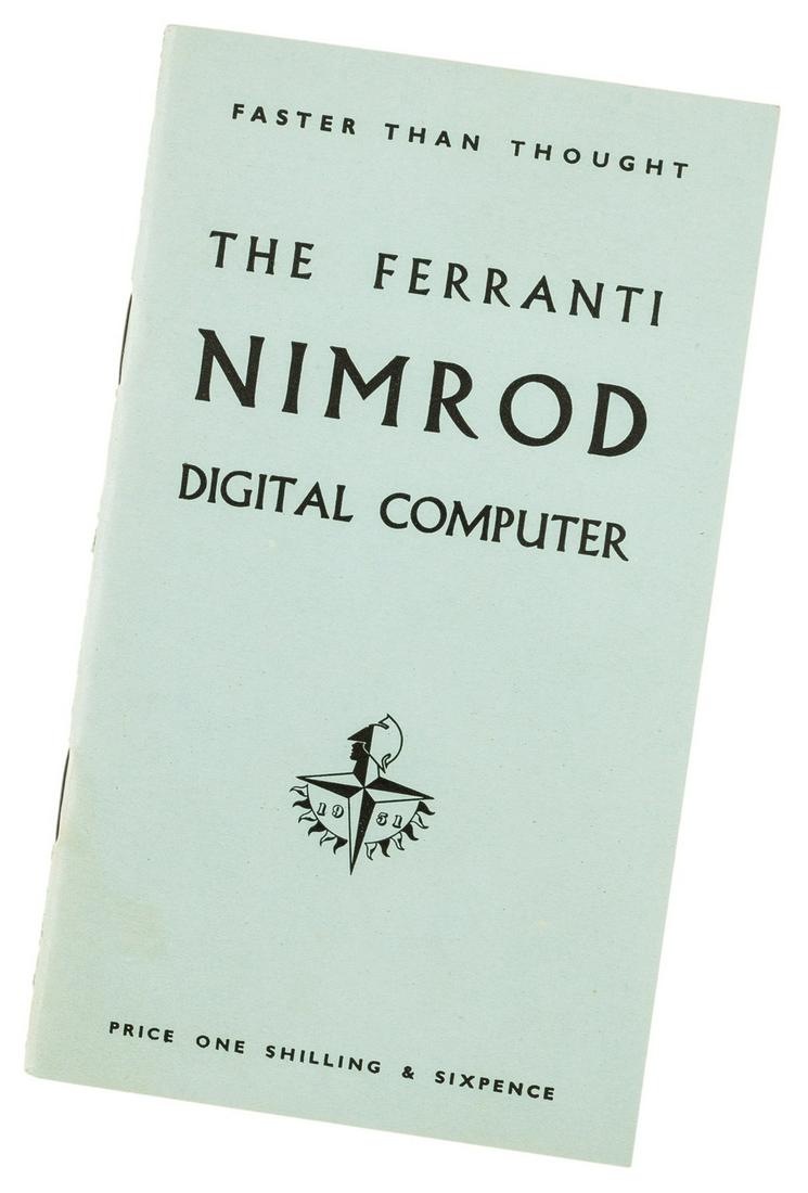 Early computing.- Faster Than Thought. The Ferranti (#0508) on Sep 30 ...