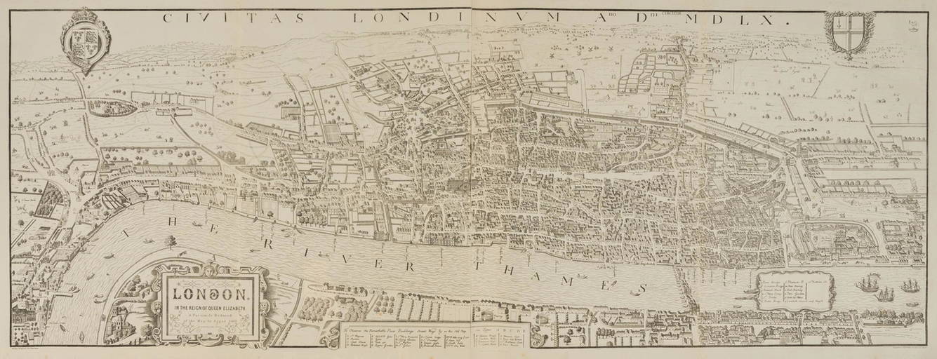 London. Agas (ralph) London In The Reign Of Queen