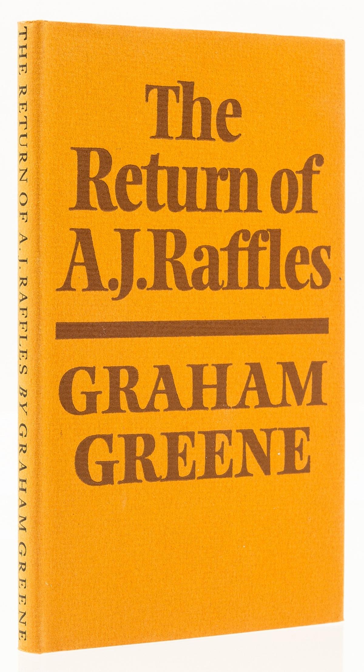 Greene (graham) The Return Of A.j. Raffles, First Edition, One Of 250 ...
