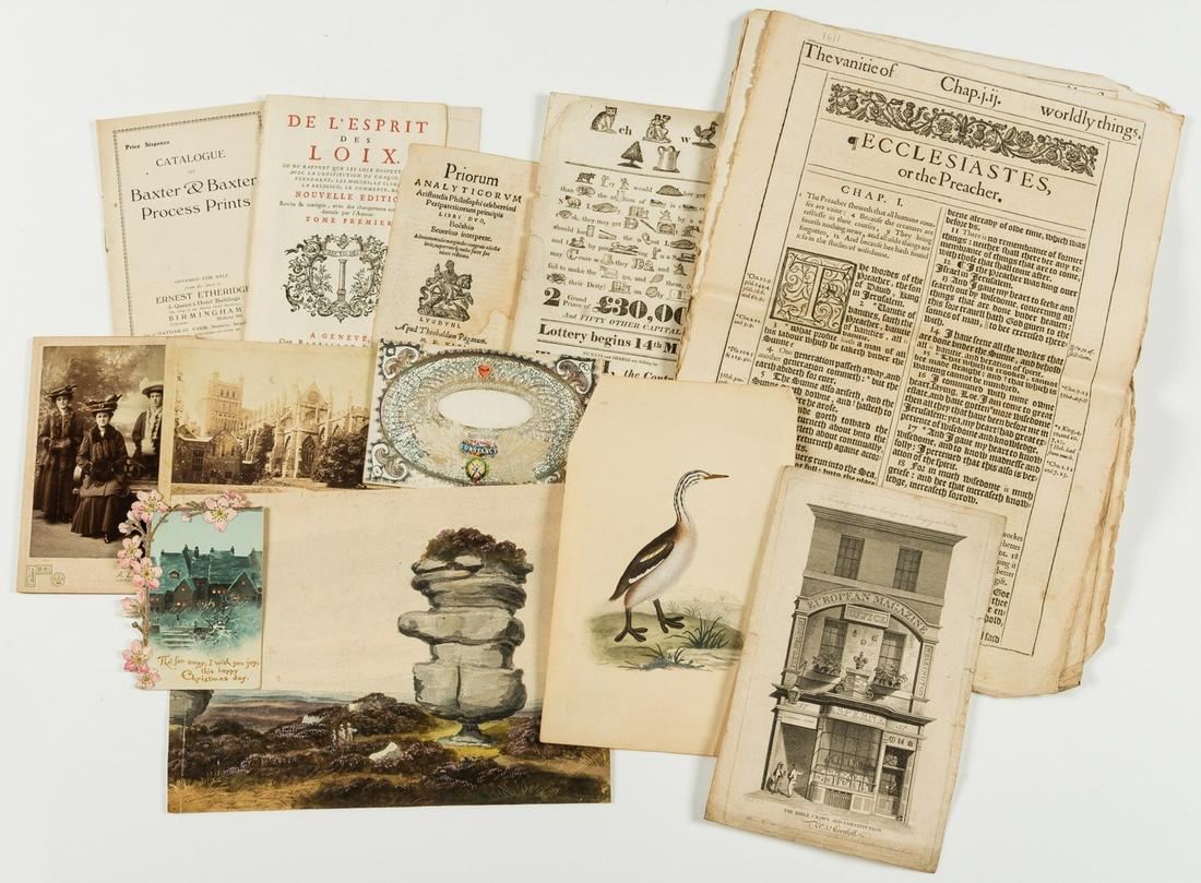 Ephemera. A Quantity Of Pictorial And Printed Ephemera, [c.1880 1950]