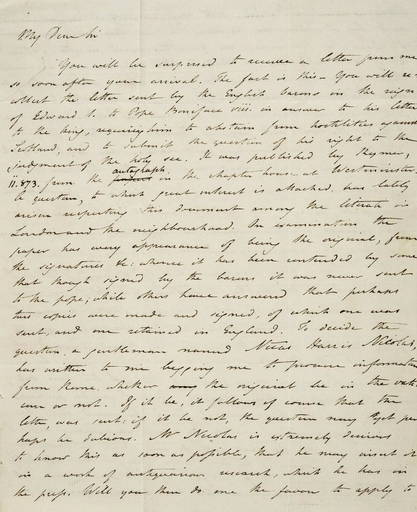 Roman Catholic Historian. Lingard (john) Autograph Letter Signed To ...