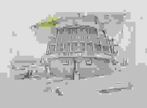 Moses (henry) Sketches Of Shipping, 1837, Bound With The Marine Sketch ...