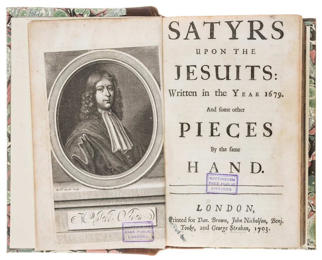 Oldham (john) Satyrs Upon The Jesuits, For Dan Brown, John Nicholson ...