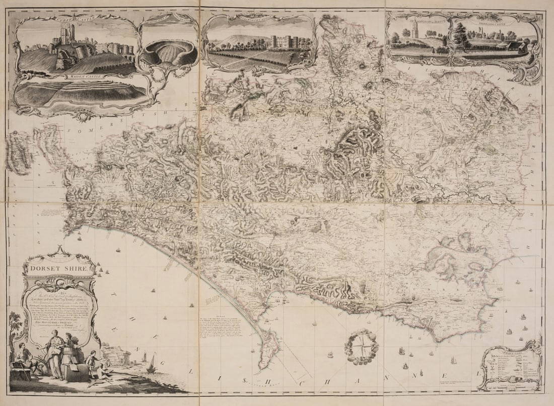 Dorset.- Taylor (isaac) Dorset Shire, Engraved Map, 1765. Auction