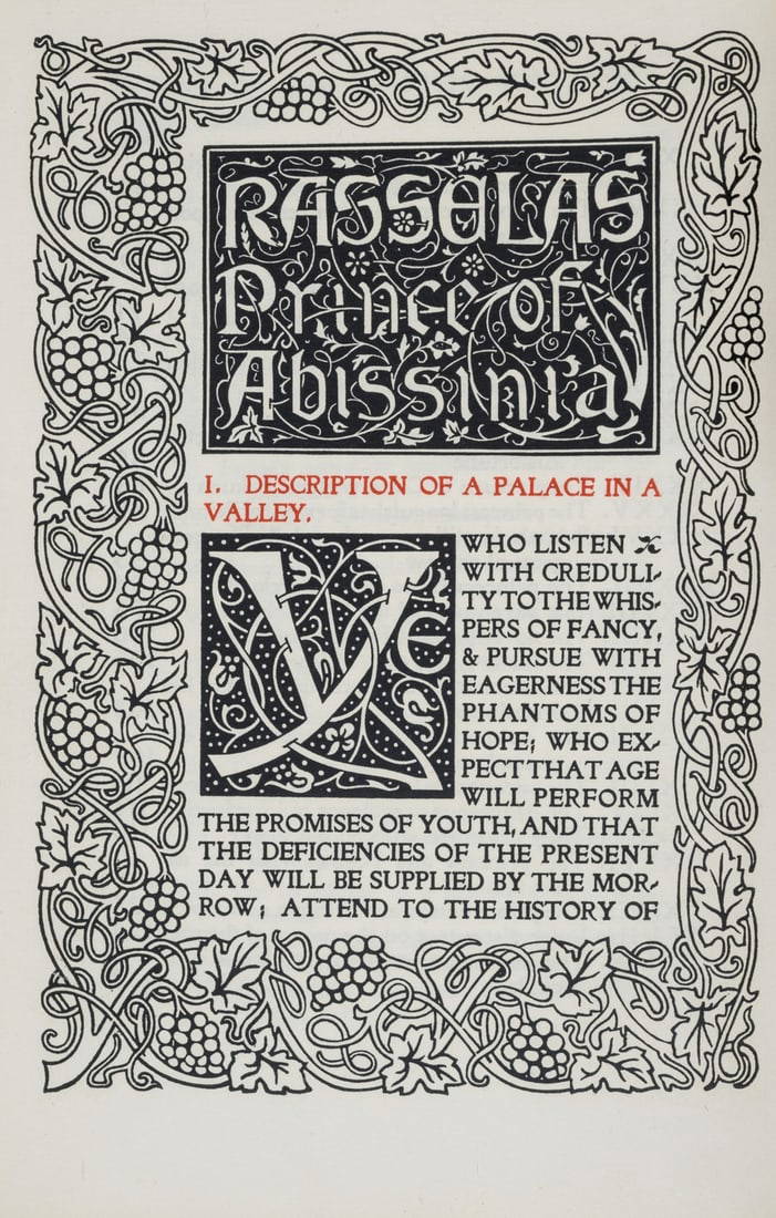 Johnson (samuel) Rasselas, Prince Of Abyssinia, One Of 310 Copies, Copy ...