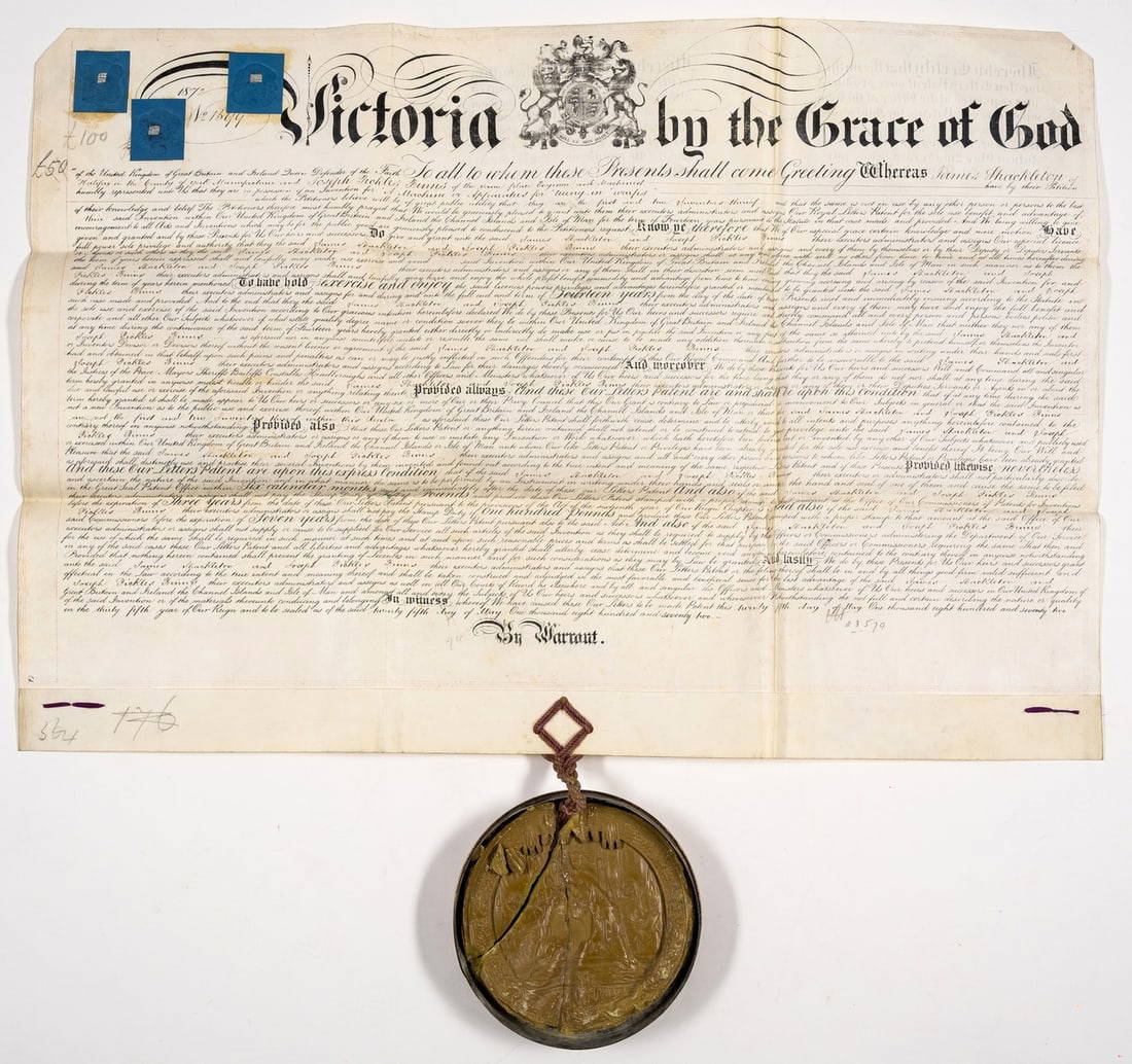 Cotton Manufacturers.- Letters Patent Awarded To James Shackleton And ...