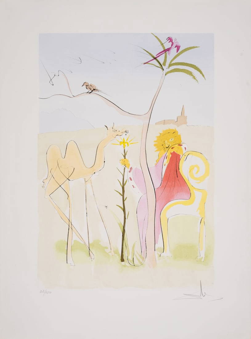 Δ Salvador Dalí (1904-1989) La Cour Du Lion, From Le Bestiaire De La ...