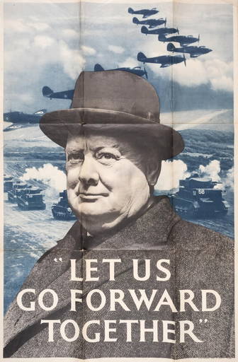 Churchill (sir Winston Spencer). "let Us Go Forward Together", His ...