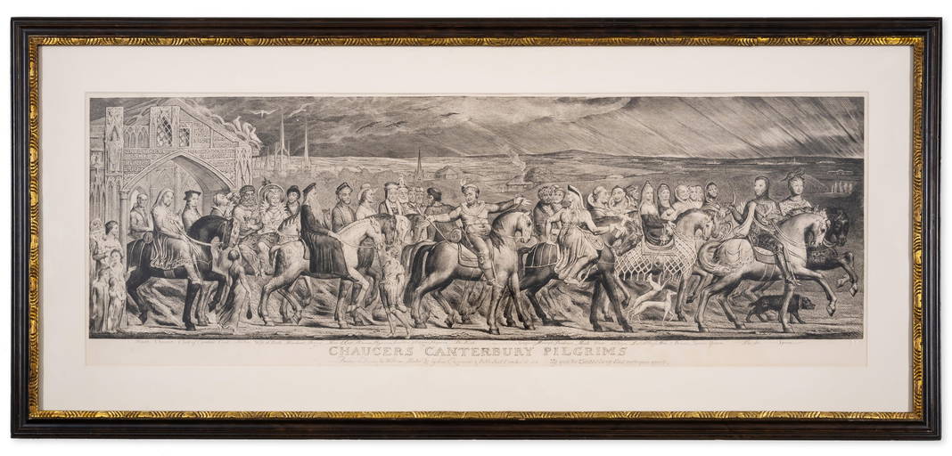 Blake (william) Chaucer's Canterbury Pilgrims, Engraving, 1810