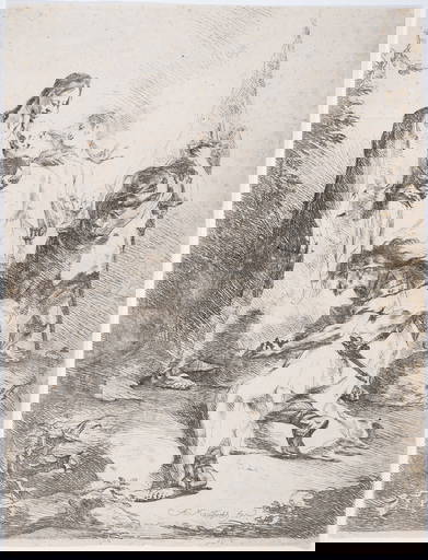 Maulbertsch (franz Anton) Christ And The Centurion, Etching, [1766]