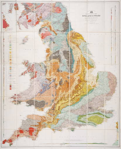 Geology Of The British Isles. Geikie (sir Archibald) Geological Map Of ...