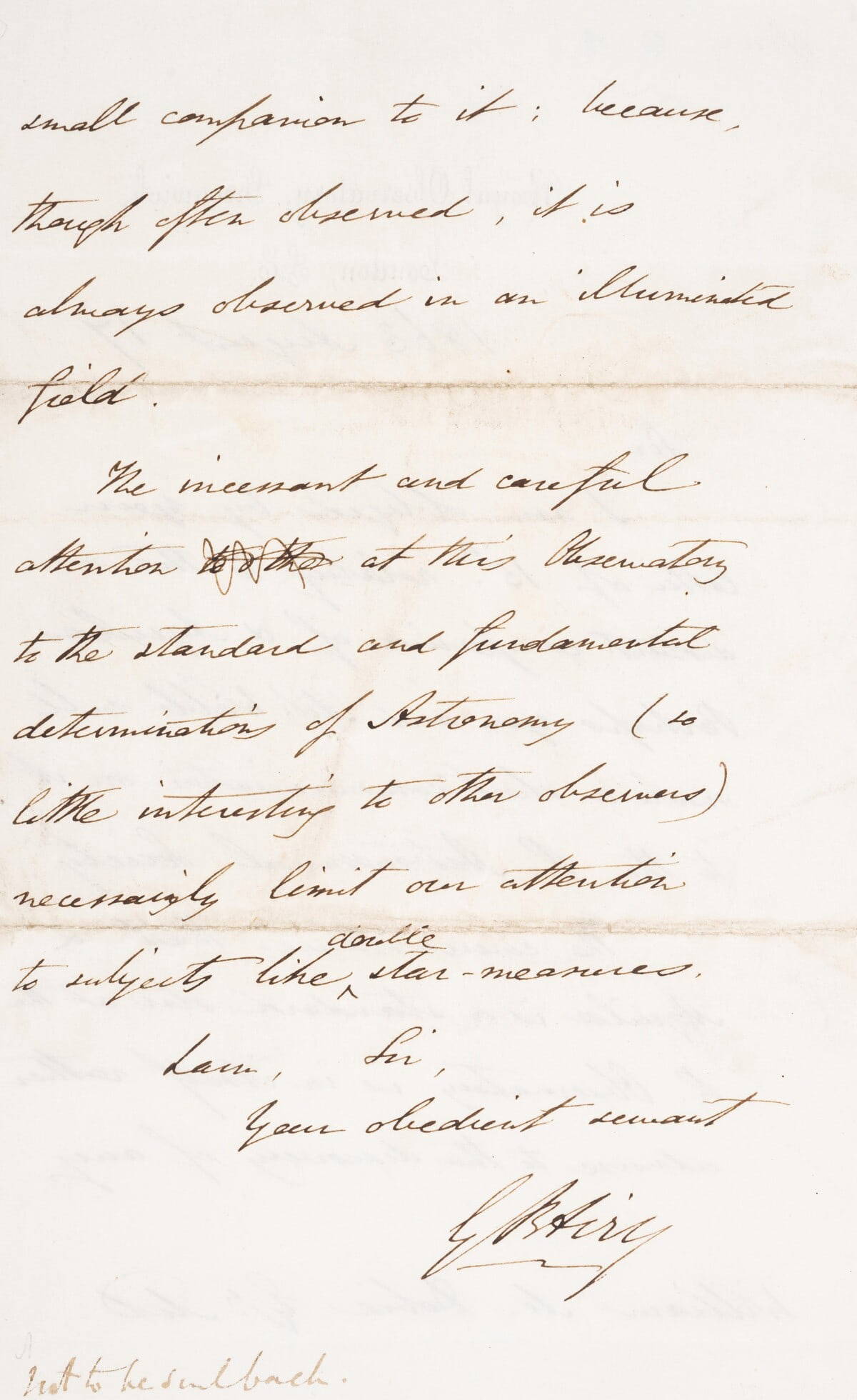 Astronomy.- Airy (sir George Biddell) 10 Autograph Letters, 1 Tls & 2 ...