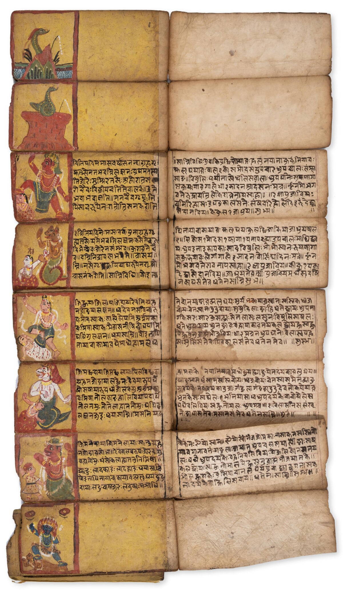 Nepal.- Ritual Manual For Protection From Demons, Thyasaphu (concertina ...