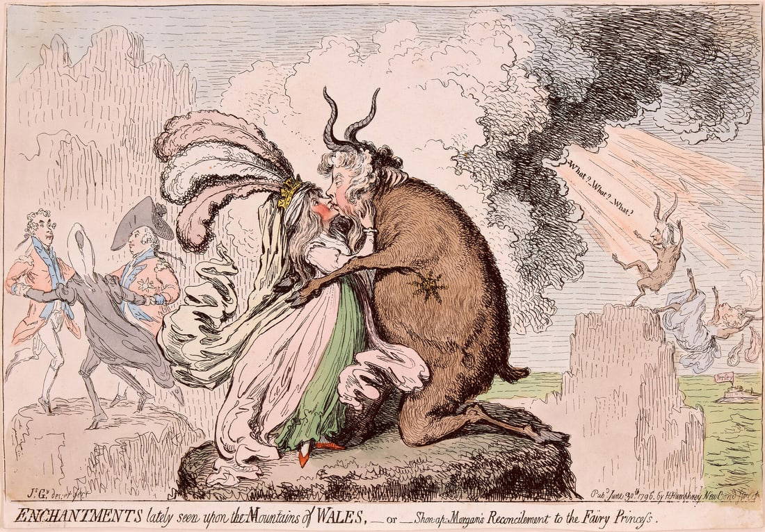 Gillray (james) Enchantments Lately Seen Upon The Mountains Of Wales ...