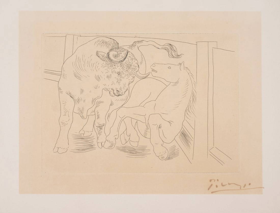 Pablo Picasso (1881-1973) Taureau Et Cheval (bloch 84; Cramer 20) Auction