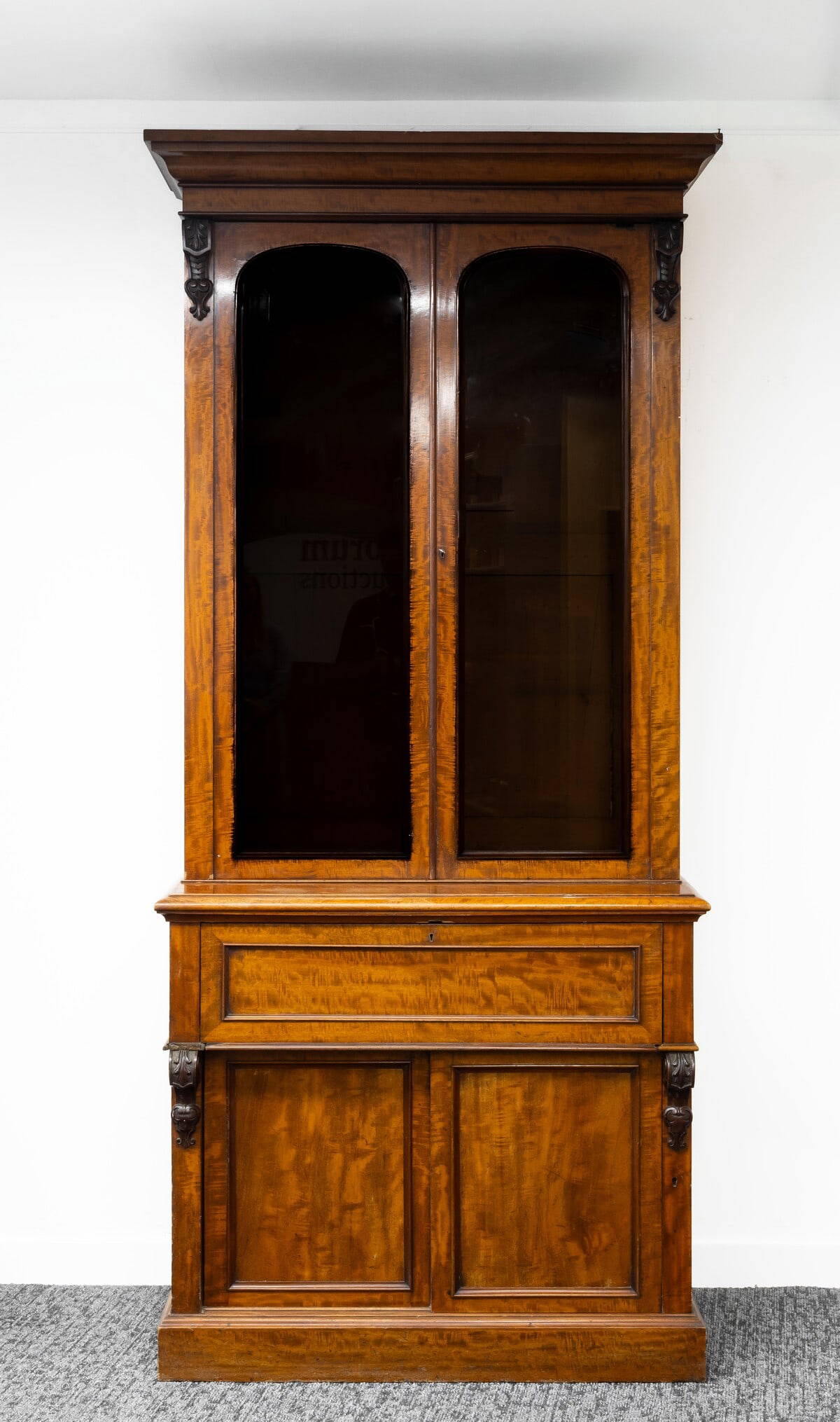 Physics.- Hawking (stephen).- A Victorian Mahogany Secretaire Bookcase ...