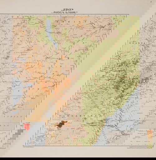Africa. Atlas Of Kenya, First Edition, Nairobi, The Survey Of Kenya, 1959