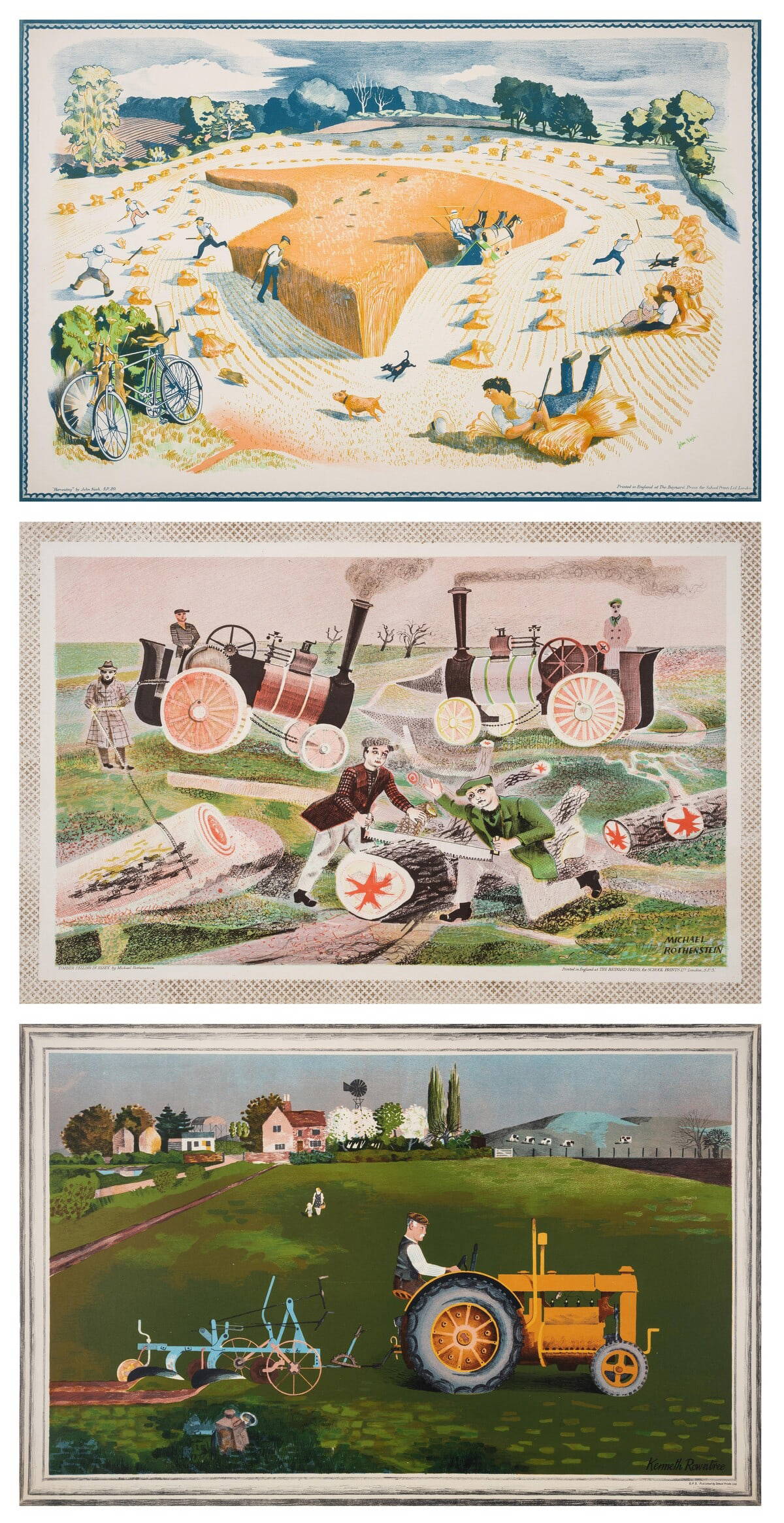 Michael Rothenstein, Kenneth Rowntree And John Nash (20th Century) From ...