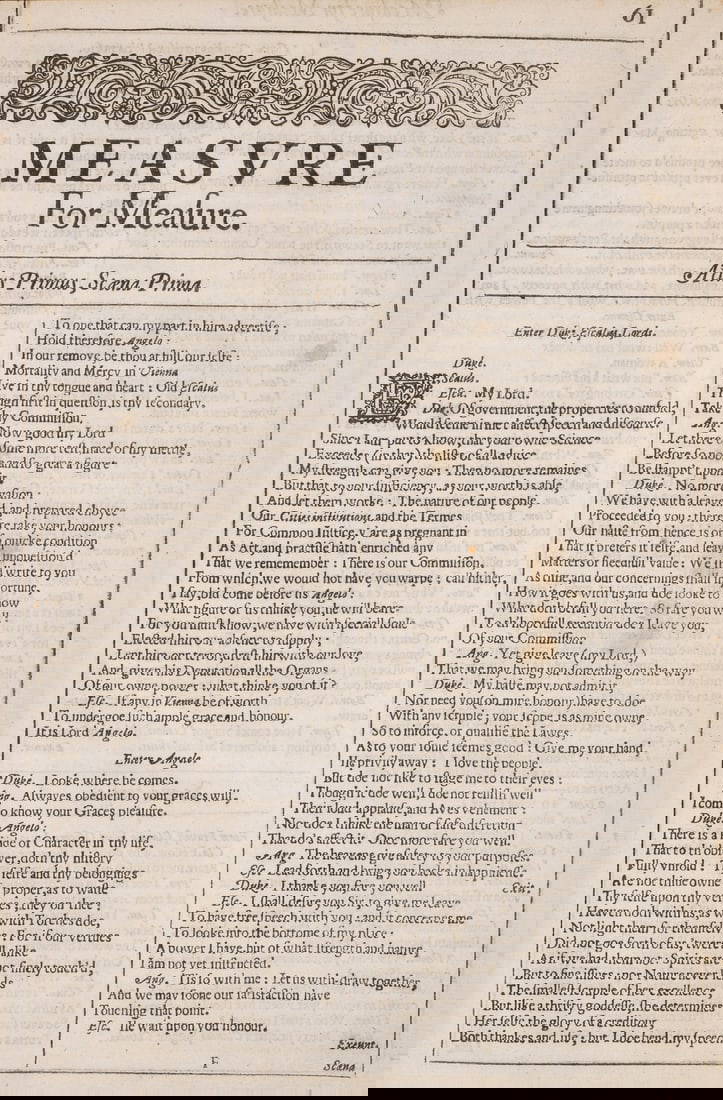 Shakespeare (william) Measure For Measure, Extracted From The Second ...