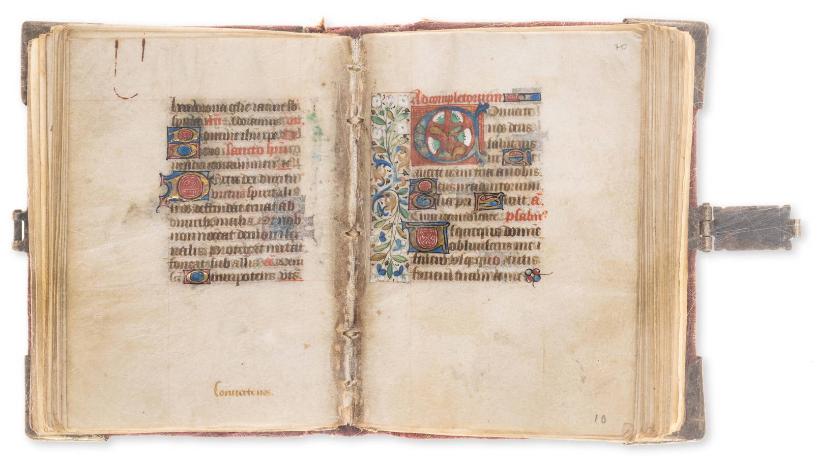 Book Of Hours , Unidentified Use, Illuminated Manuscript In Gothic ...
