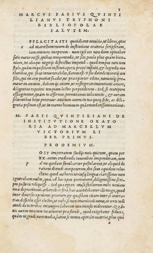 Quintilianus (marcus Fabius) M.f. Quintilianus. [de