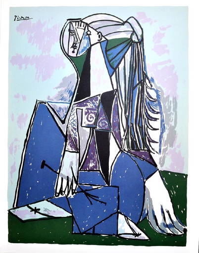 Pablo Picasso The Thinker Lithograph, 114 Of 500
