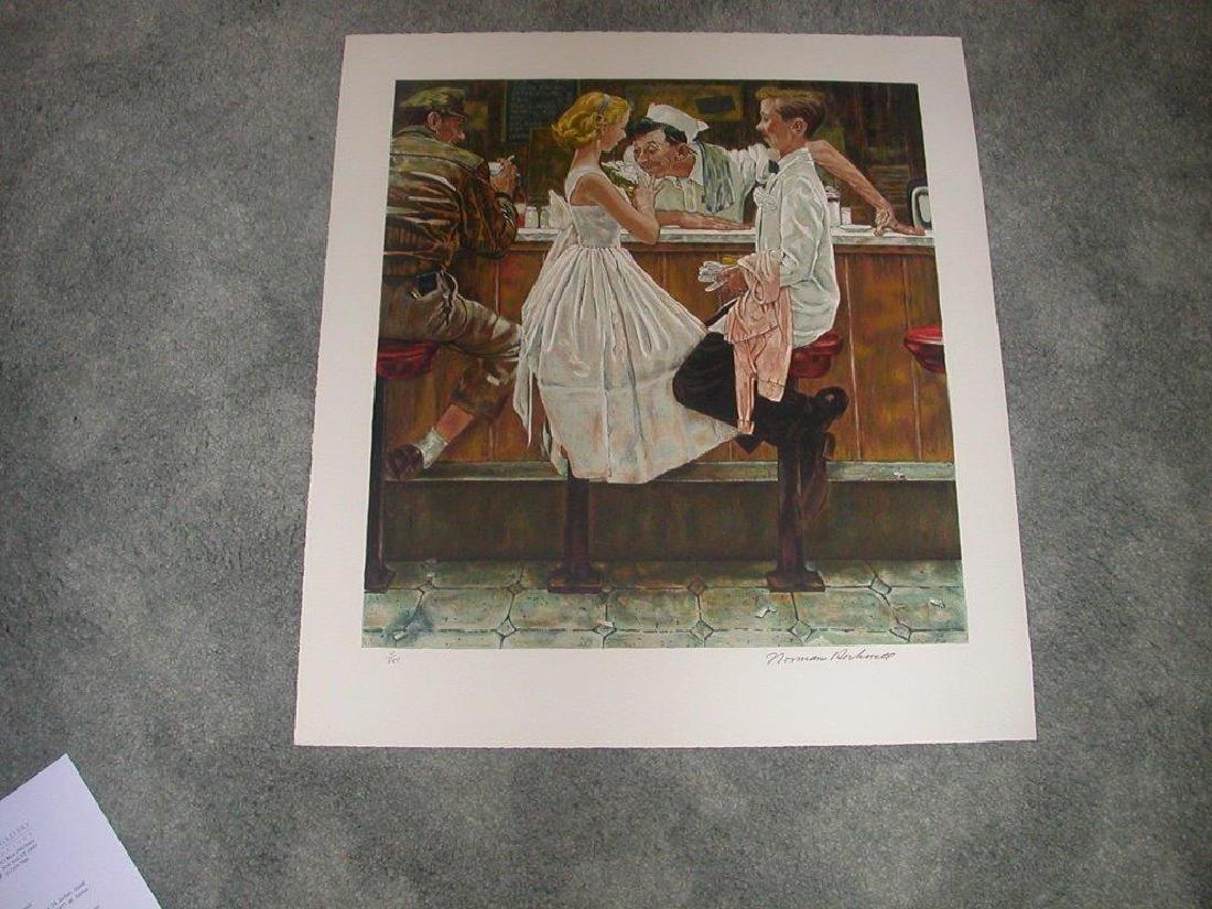 Authentic Norman Rockwell After the Prom Lithograph