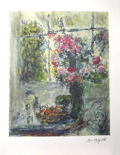 Marc Chagall Still Life Lithograph, Ltmd. Ed.