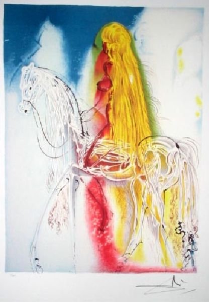 SALVADOR DALI Lady Godiva Print, Limited Edition