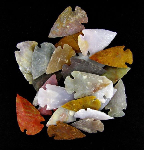 Handmade Arrowheads-25 Assorted