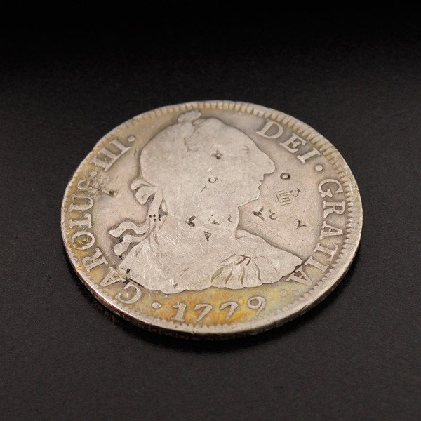 1779 Eight Reales First Silver Dollar Coin - Investment