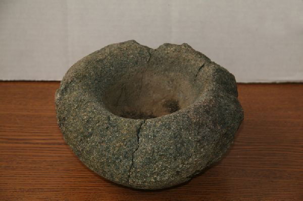 Native Indian Grinding Stone Mortar