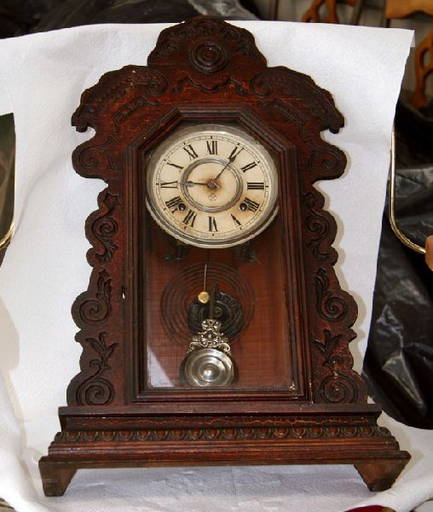 Antique American Ansonia Kitchen Clock Sold As Is