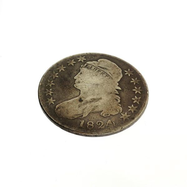 1824 U.S. Busted Capped Liberty Fifty Cent Coin