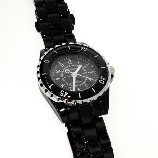 Montres Carlo Women Black Metal (water Resistant) Watch