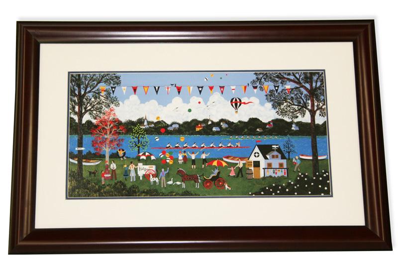 Wooster Scott- Framed-signed "regatta On The Potomac" (vault_dng) Auction