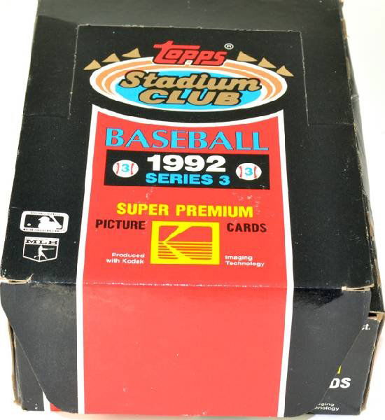 1992 Box of Topps Stadium Club Series 3 Baseball Cards