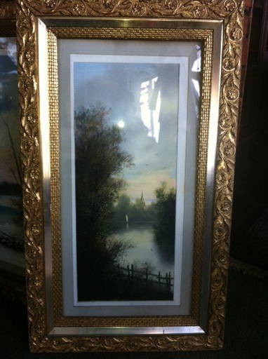 Framed Watercolor Unsigned Painting