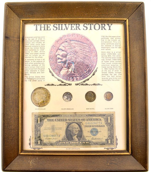 The Silver Story 3 Silver Coin Set In Picture Frame - Jan 26, 2014 ...