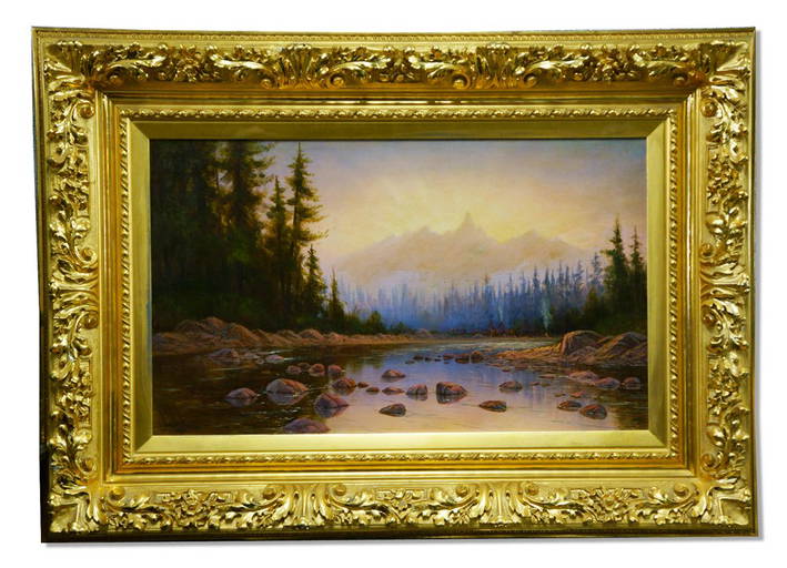 1895 Painting By J.e. Stuart P