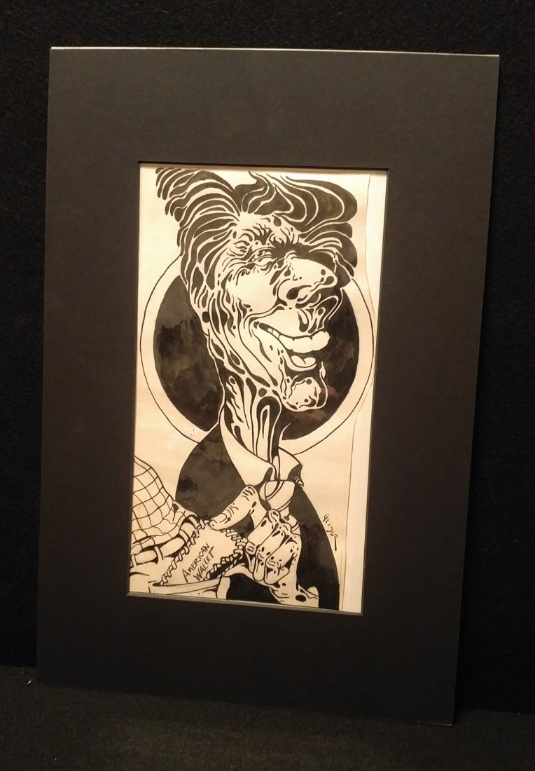David Geiser Ronald Reagan Newspaper Ink Illustration