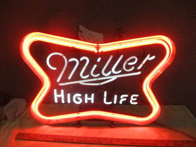 Neon Miller High Life Sign Auction