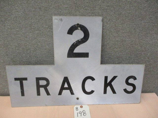 Aluminum 2 Tracks Railroad Sign