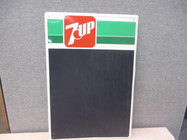 Tin 7-up Menu Board Auction