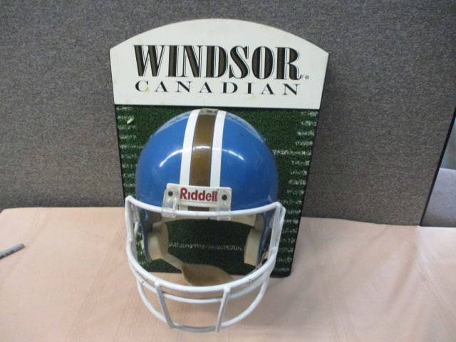Windsor Canadian Sign W/ Riddell Helmet Auction