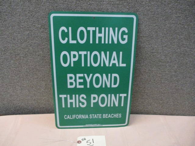 Tin Clothing Optional Sign Auction